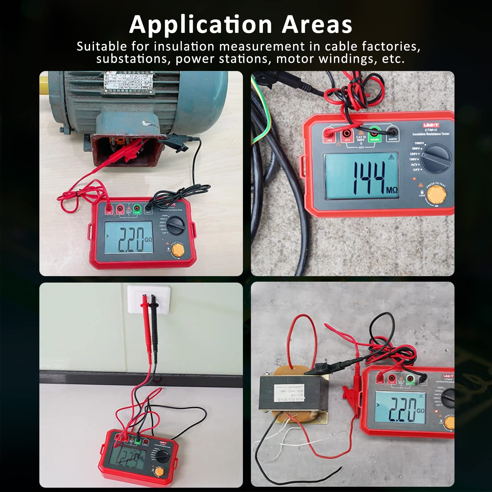 Snapklik.com : UNI-T UT501C Ohm Meter Insulation Resistance Tester ...
