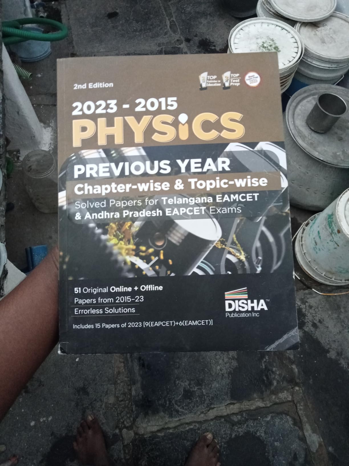 2023 - 2015 Physics Previous Year Chapter-wise & Topic-wise Solved Papers for Telangana EAMCET ...