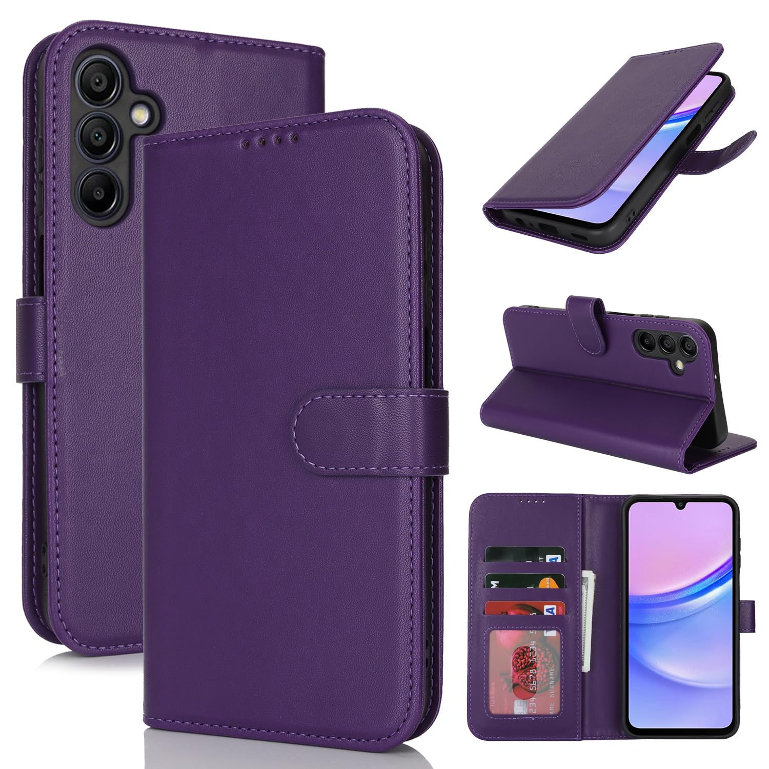 Amazon.com: SunYoo for Samsung Galaxy A15 5G Case Wallet with Card ...