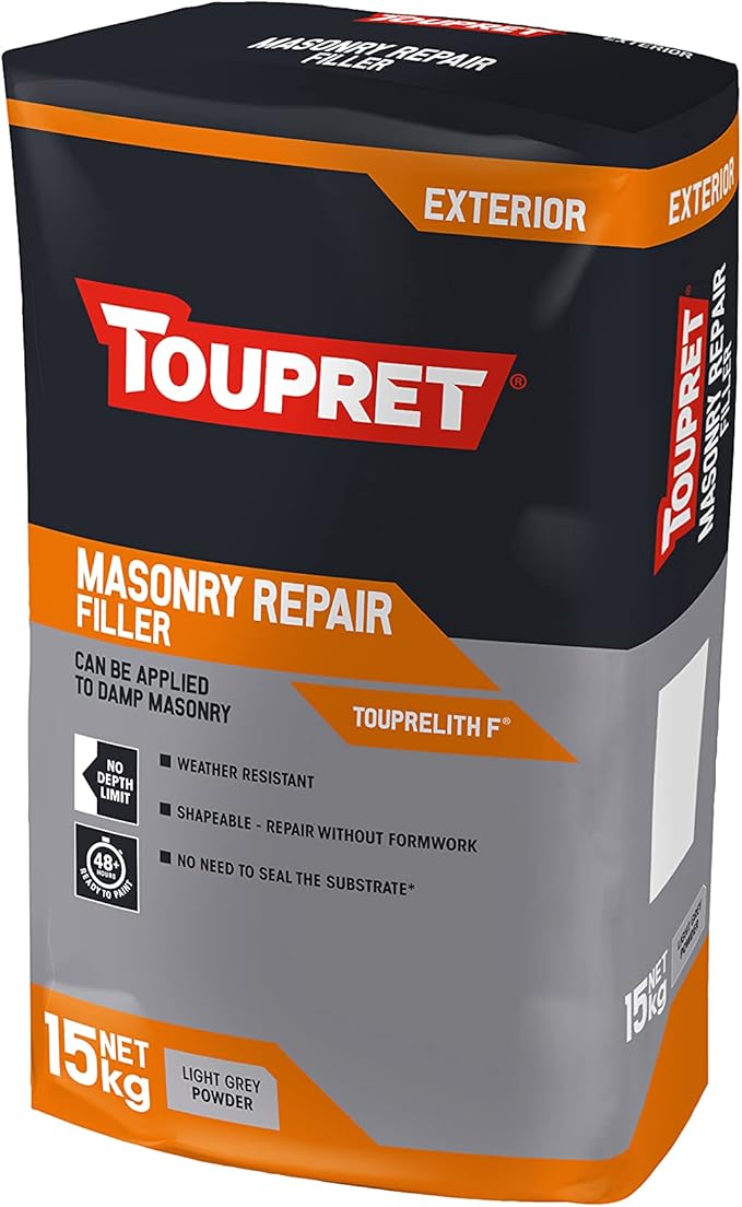 Toupret Exterior Masonry Repair Filler 15kg : Amazon.co.uk: DIY & Tools