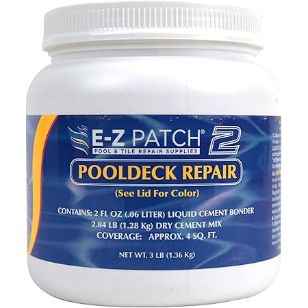 Amazon.com : E-Z Patch 2 Pool Patch Repair Kit for Pool Decks and ...