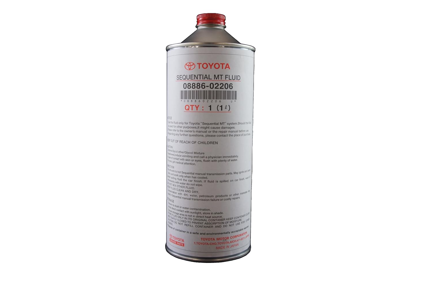 Toyota Genuine Fluid 08886-02206 Sequential Manual Transmission Fluid ...