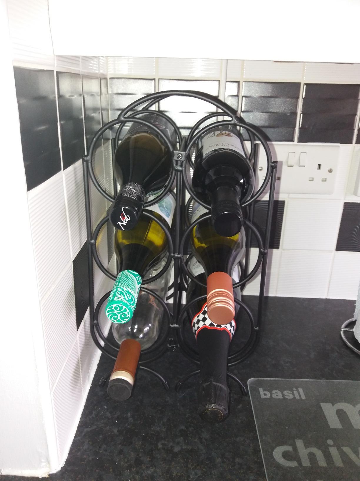 Quality 6 Bottle Metal Wine Rack : Amazon.co.uk: Everything Else