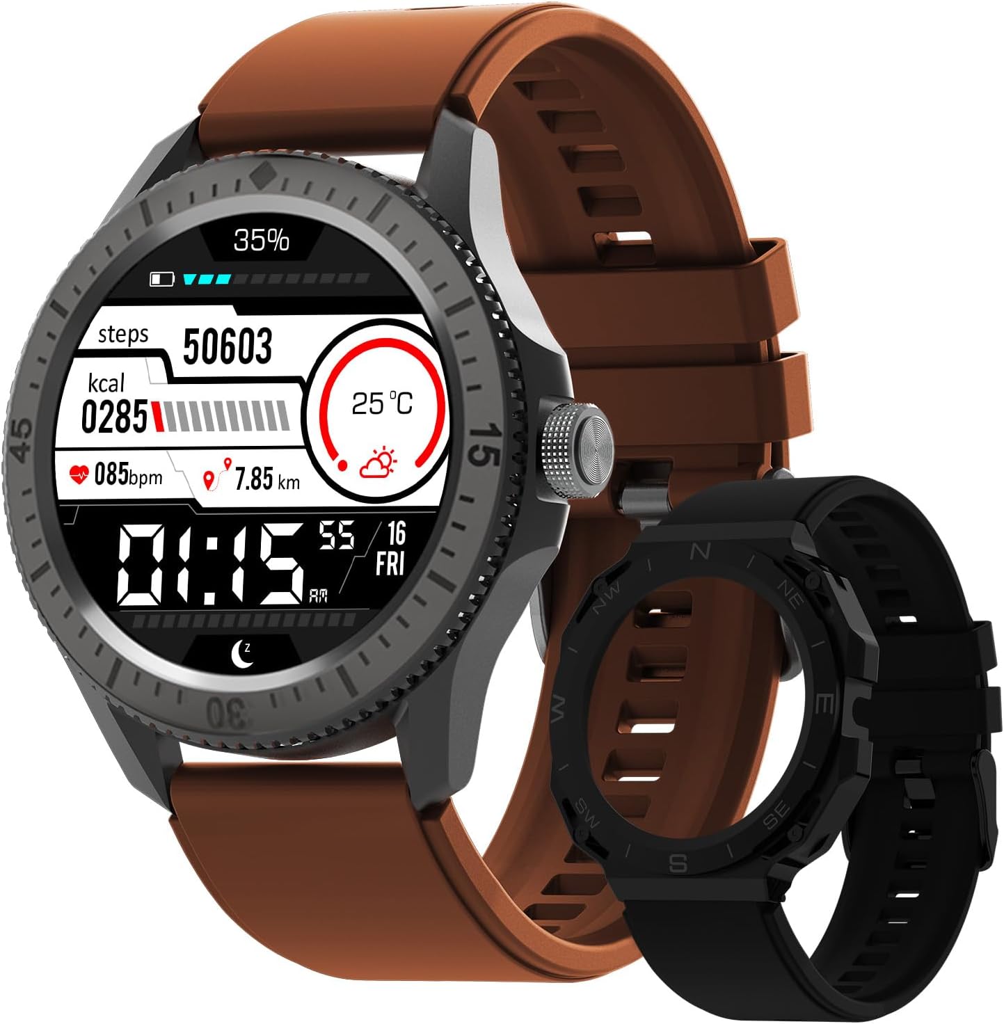 Maxima Sprint 1.39" HD Large Round Dial Smart Watches for Men ...