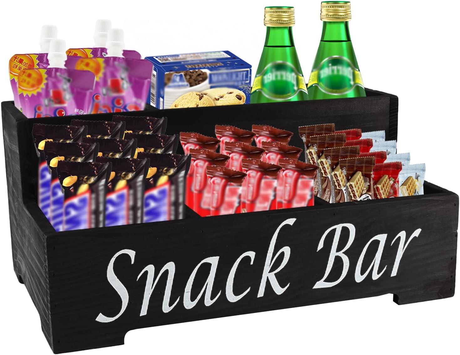 Amazon.com: Xbopetda Snack Organizer for Countertop, Wooden Snack ...