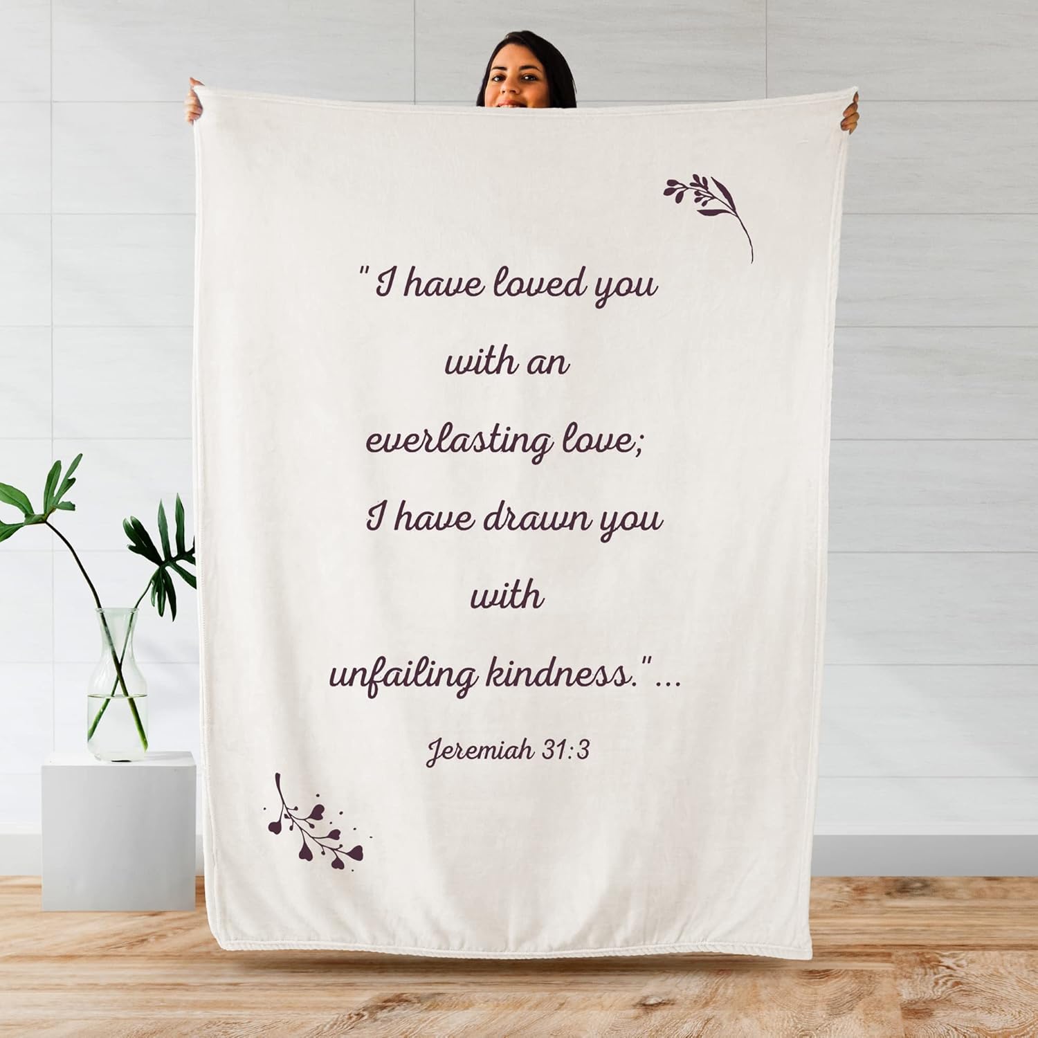 Amazon.com: Scripture Blanket Soft Prayer Blankets with God's Promise ...