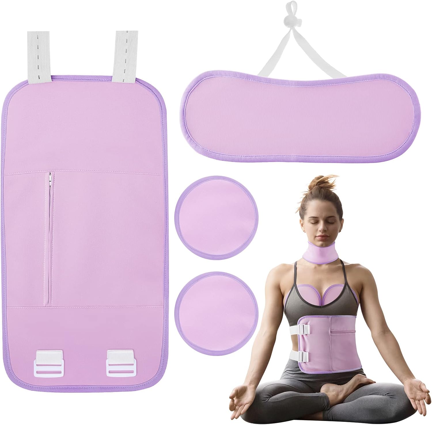 Sherr 4 Pcs Castor Oil Pack Wrap Reusable Castor Oil Pack for Liver ...