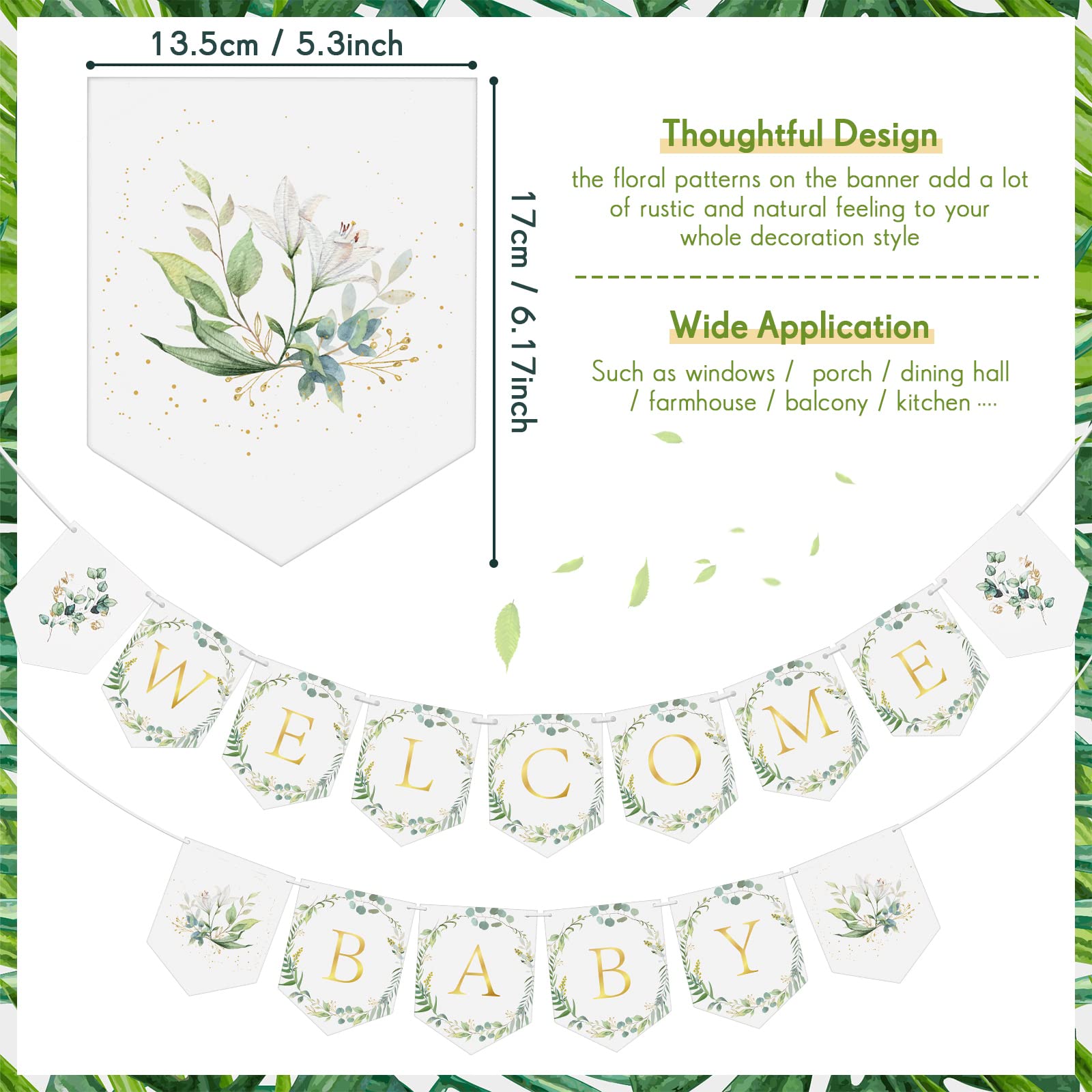 Printable Rustic Baby Shower Banner