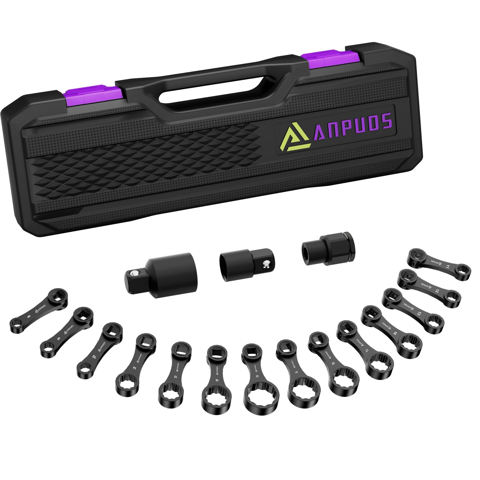 Snapklik.com : ANPUDS Metric Torque Adapter Set, 17 Pcs Torque Adapter ...
