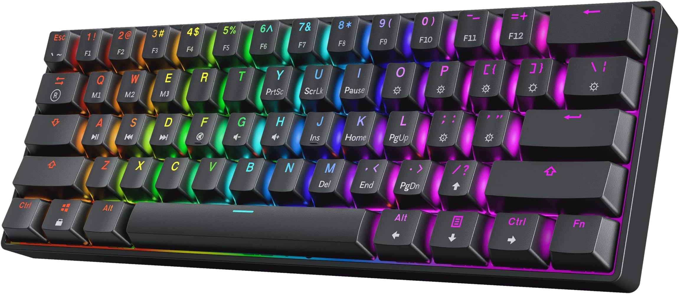 Amazon.com: Geeky GK61 60% | Hot Swappable Mechanical Gaming Keyboard ...