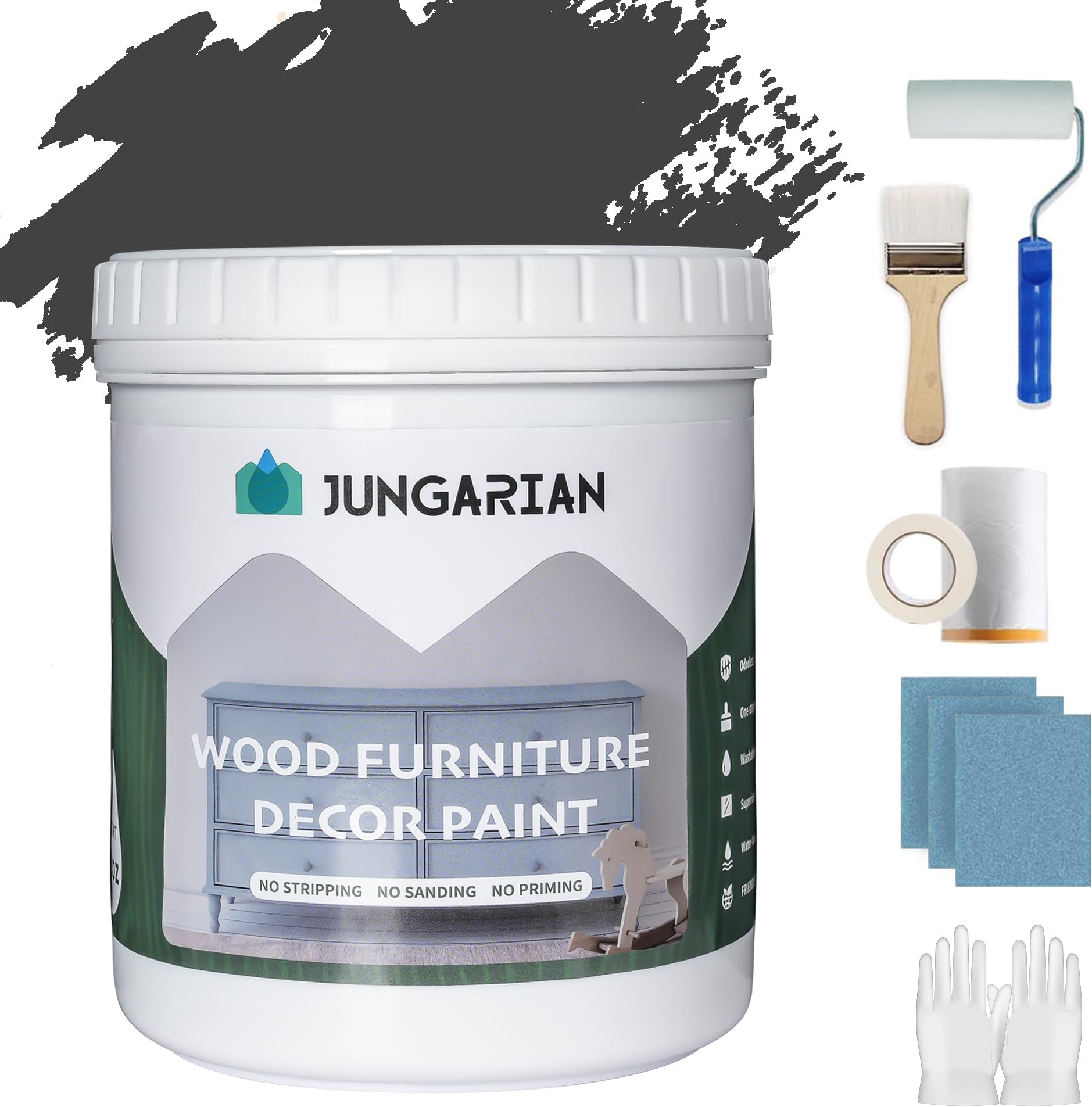 ALL-IN-ONE Limewash Paint, 2 Quart Paint Bundle and Tool Kit - Faux ...