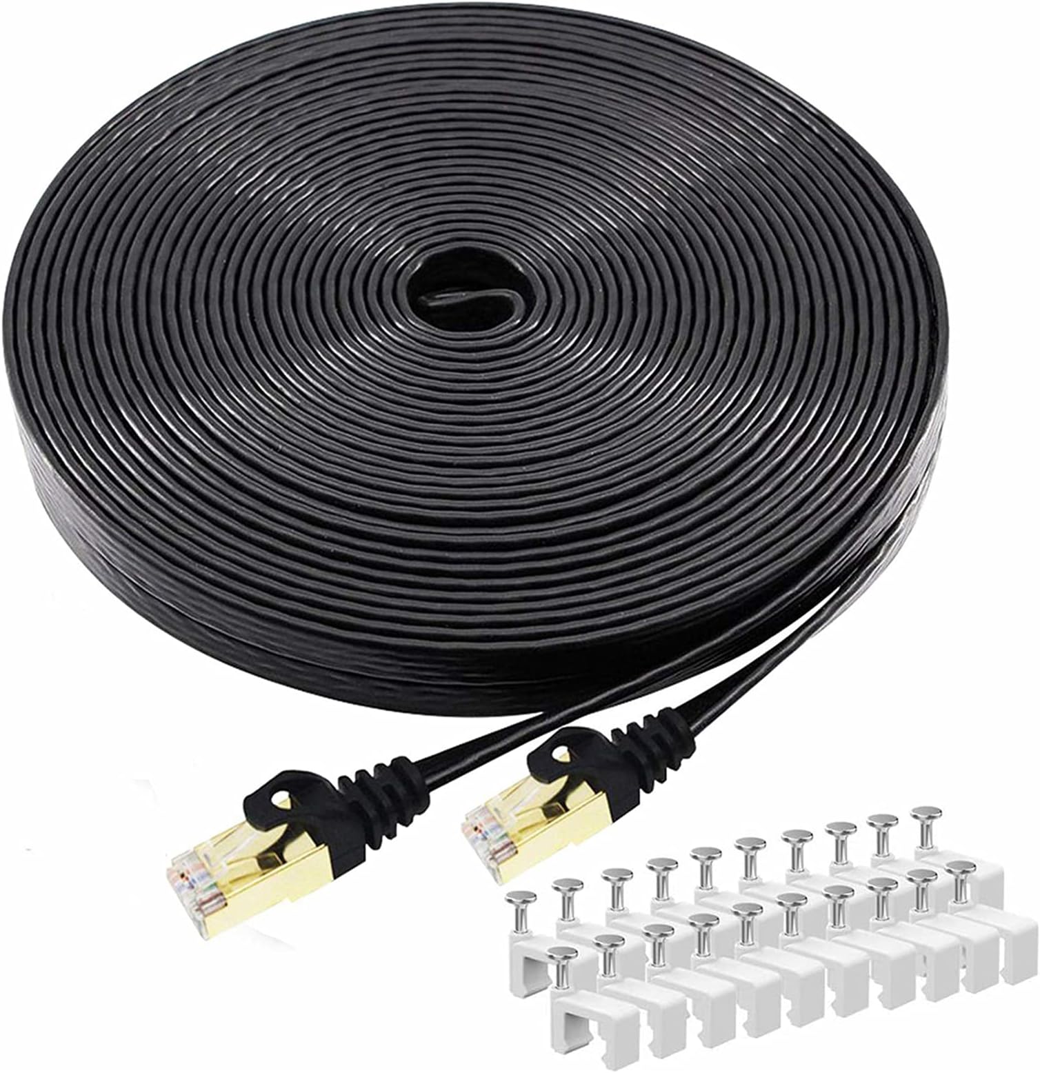 Amazon.com: Cat 7 Ethernet Cable 30 ft, High Speed Internet Network ...