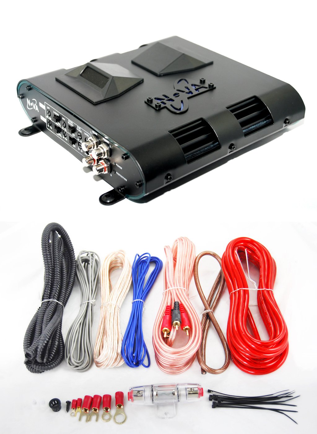 Buy NOVA NV12004CH 1200 Watt 4 Channel Powerful Class A/B Car Audio ...