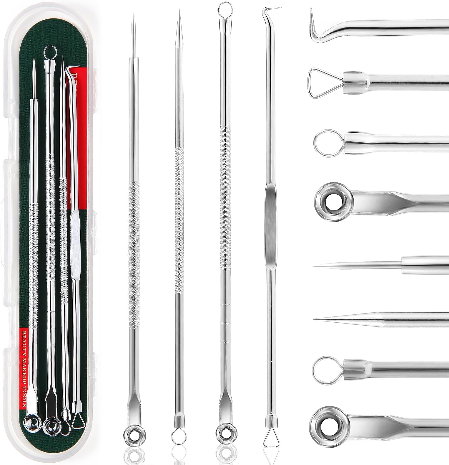 Amazon.com: Professional Stainless Steel Acne Needle Kit - 4-Piece ...