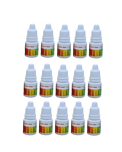 BIOWAY 15 Pcs PH TESTING LIQUID SOLUTION KIT BOTTLE FOR TESTING WATER ...