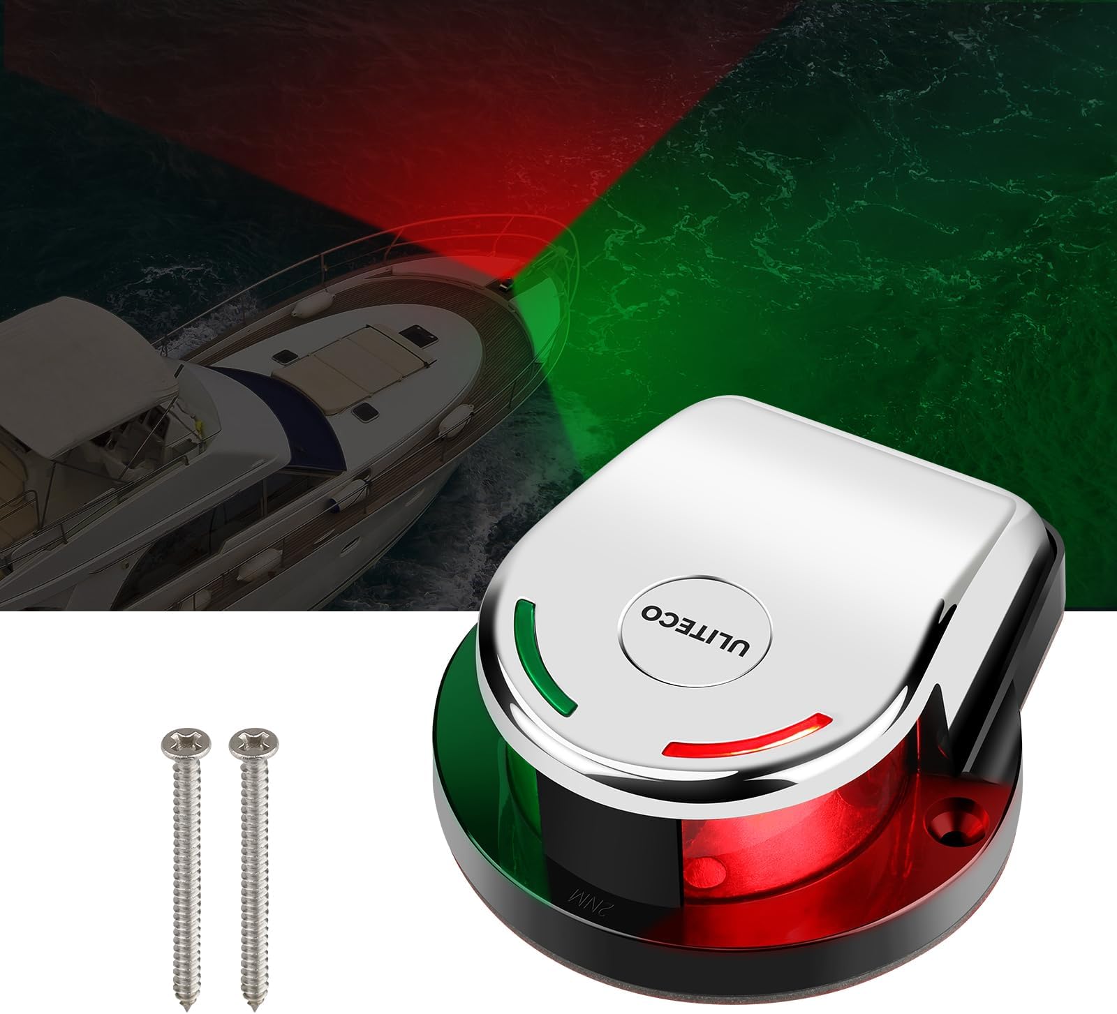 Amazon.com: ULITECO Boats Navigation Lights, Waterproof Boat Bow and Stern Lights 12V, Marine ...