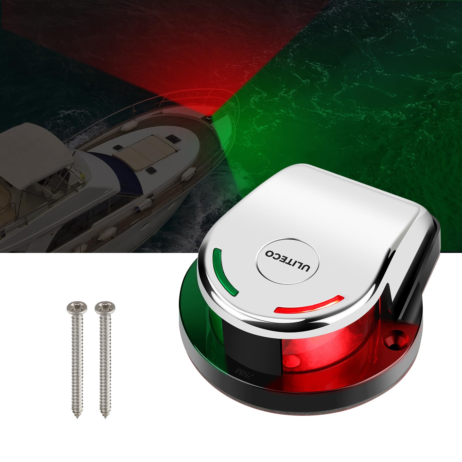 Amazon.com: ULITECO Boats Navigation Lights, Waterproof Boat LED Light 12V, Navigation Lights ...