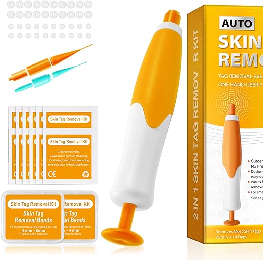 Skin Tag Tool Kit, 2 in 1 Upgrade For Small to Large Skin Tags (2-8mm ...