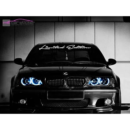 MS Car Sticker Limited Edition Motorsport Frontscheiben Heckscheiben ...