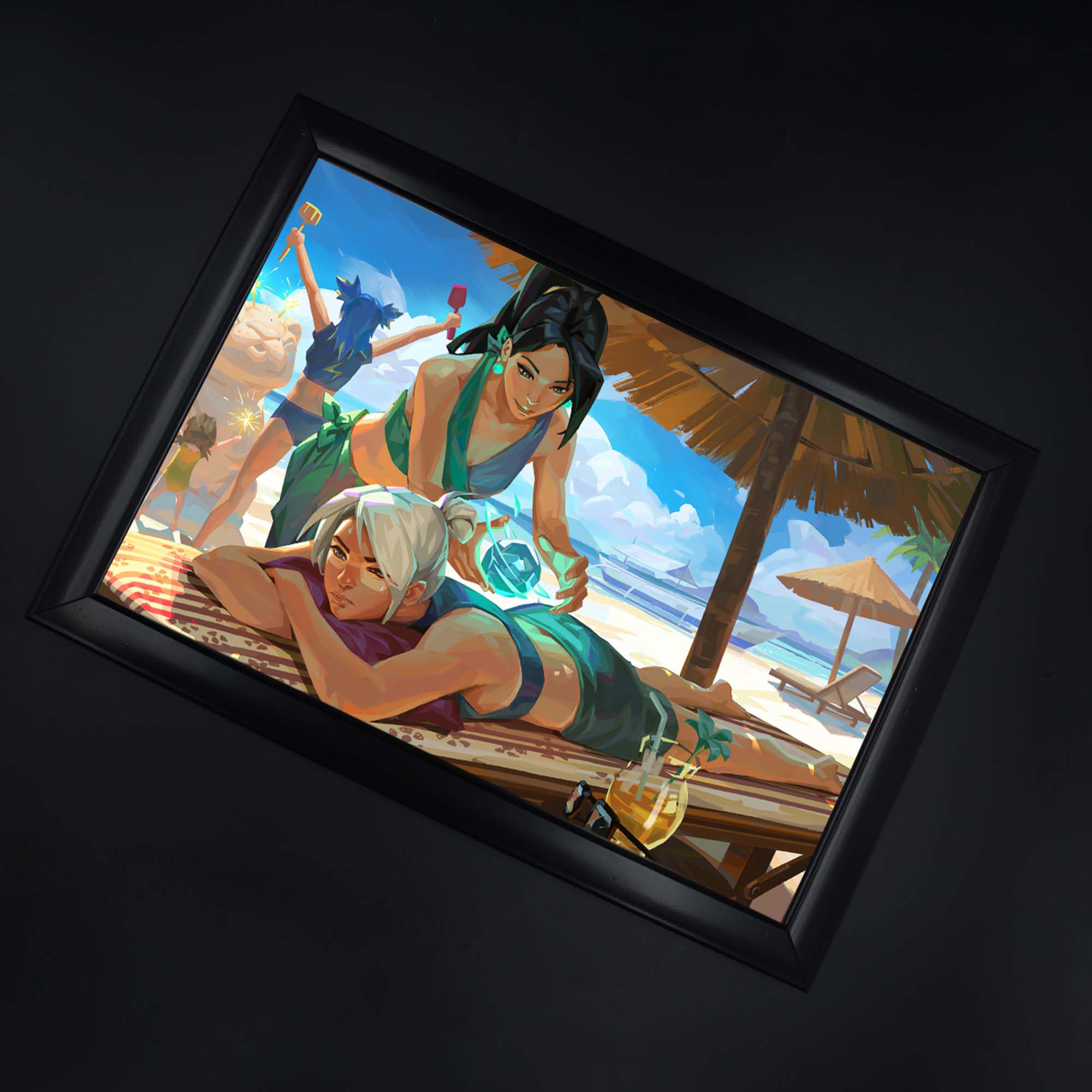 Masi Gaming Poster Valorant Poster Photo Frame with Matt Finish (13 x 9 ...