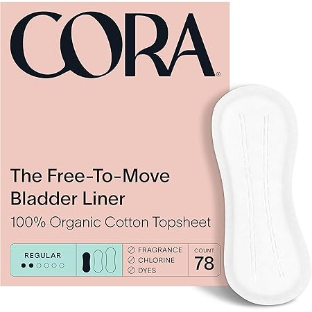 Amazon.com: Cora Ultra Thin Organic Bladder Liners | Incontinence ...