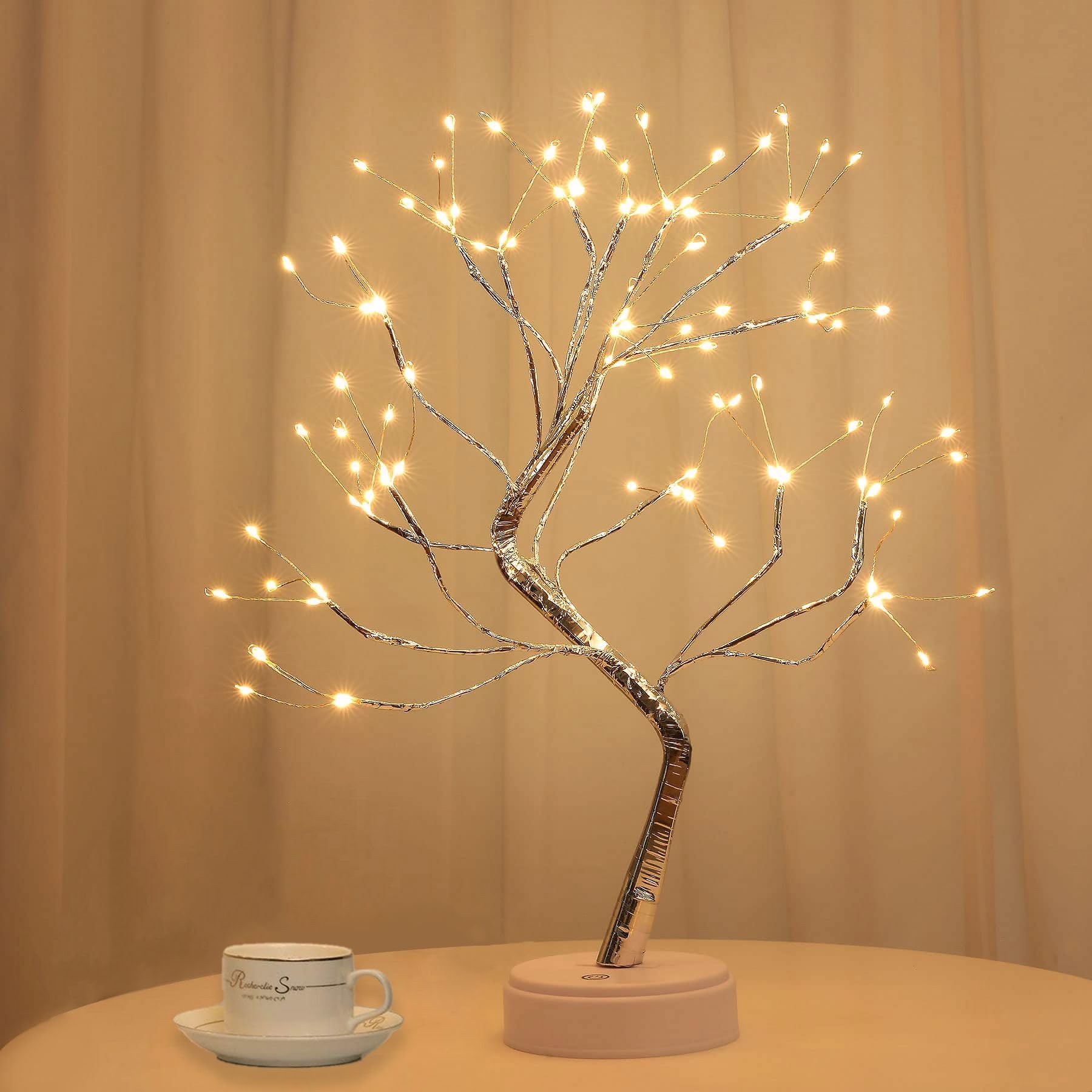 Kinamy LED Baum Lichter, LED Lichterbaum, Baum Licht Warmweiß ...