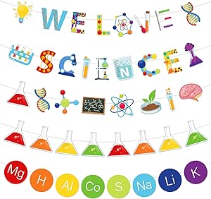 Amazon.com: Whaline 5Pcs Science Banners Back to School We Love Science ...