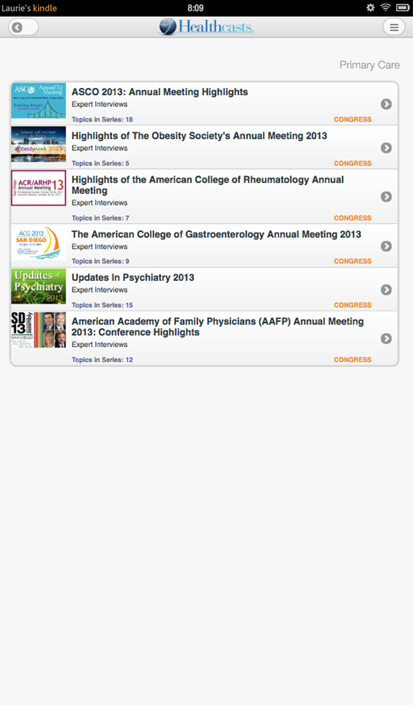 Healthcasts - App on Amazon Appstore