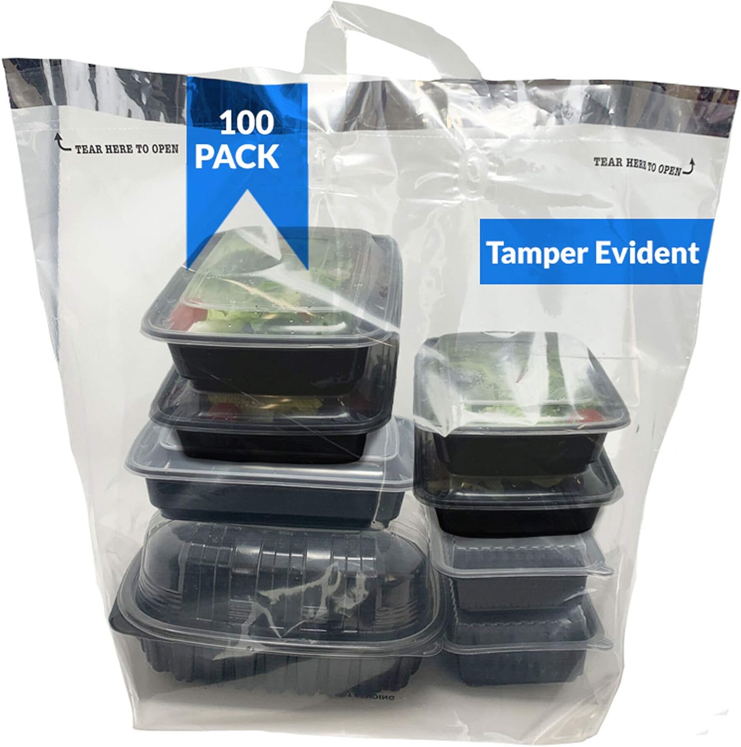 Reli. Tamper Evident To Go Bags (100 Pcs)(Large 21"L x9"W x16.25"H ...