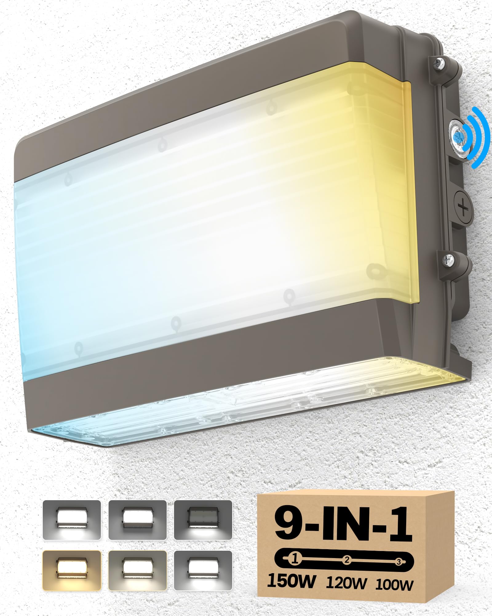 AKK Full & Semi Cutoff LED Wall Pack Light, Timed Dimming & Photocell ...