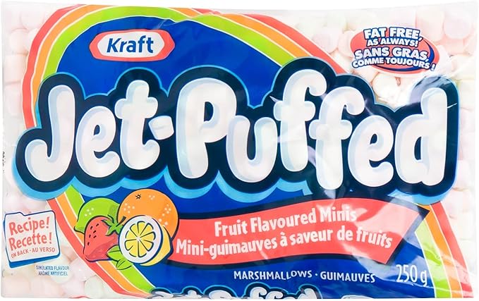 Jet-Puffed Marshmallows, Mini Coloured & Flavoured, 250g (Pack of 12 ...