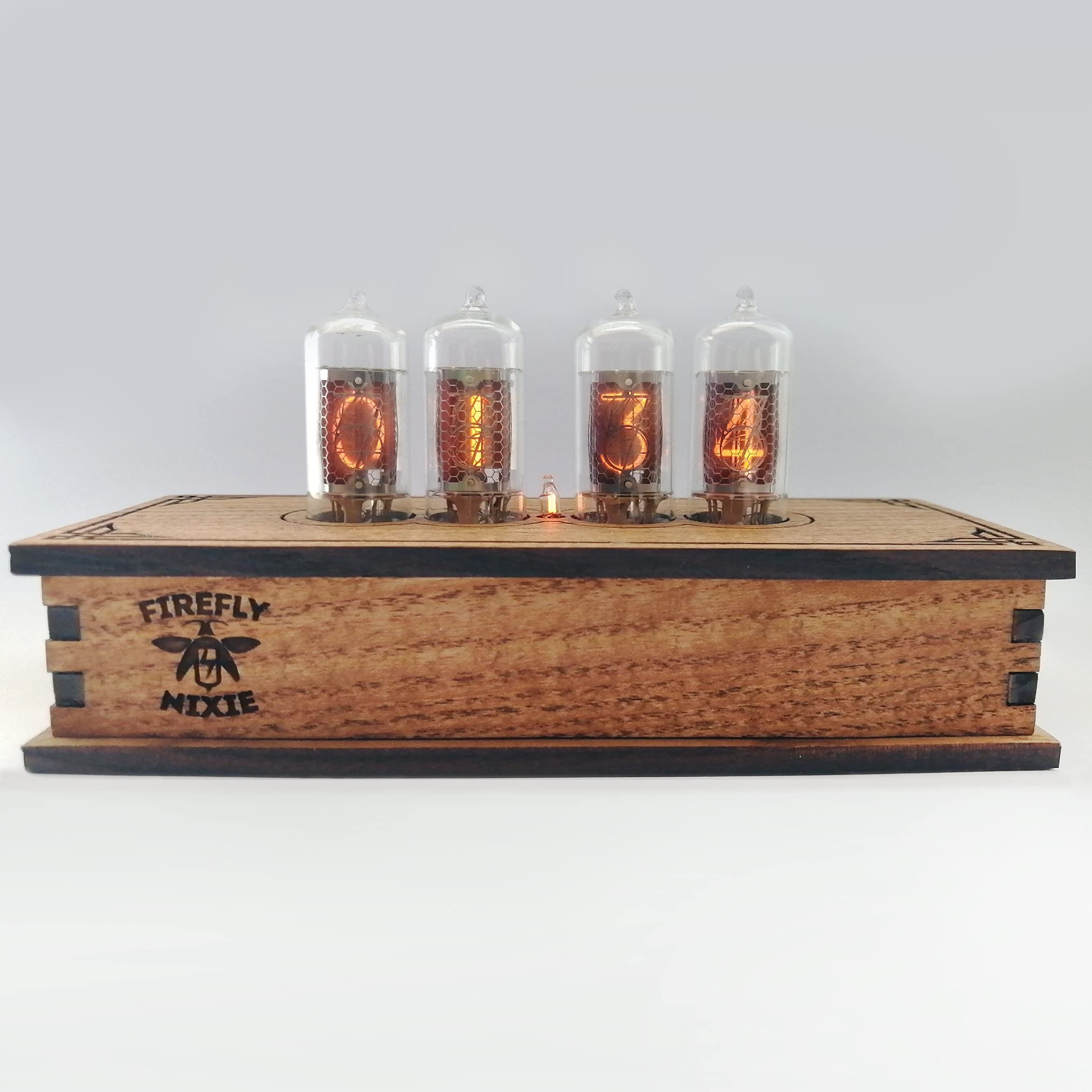 Buy Handmade Nixie Tube Clock Z573 - Vintage Retro Table Clock - Wooden ...
