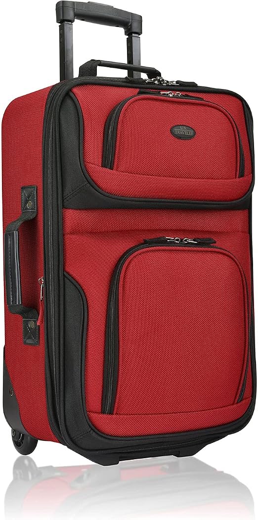 Amazon.com | U.S. Traveler Rio Lightweight Softside Rolling Carry-on ...