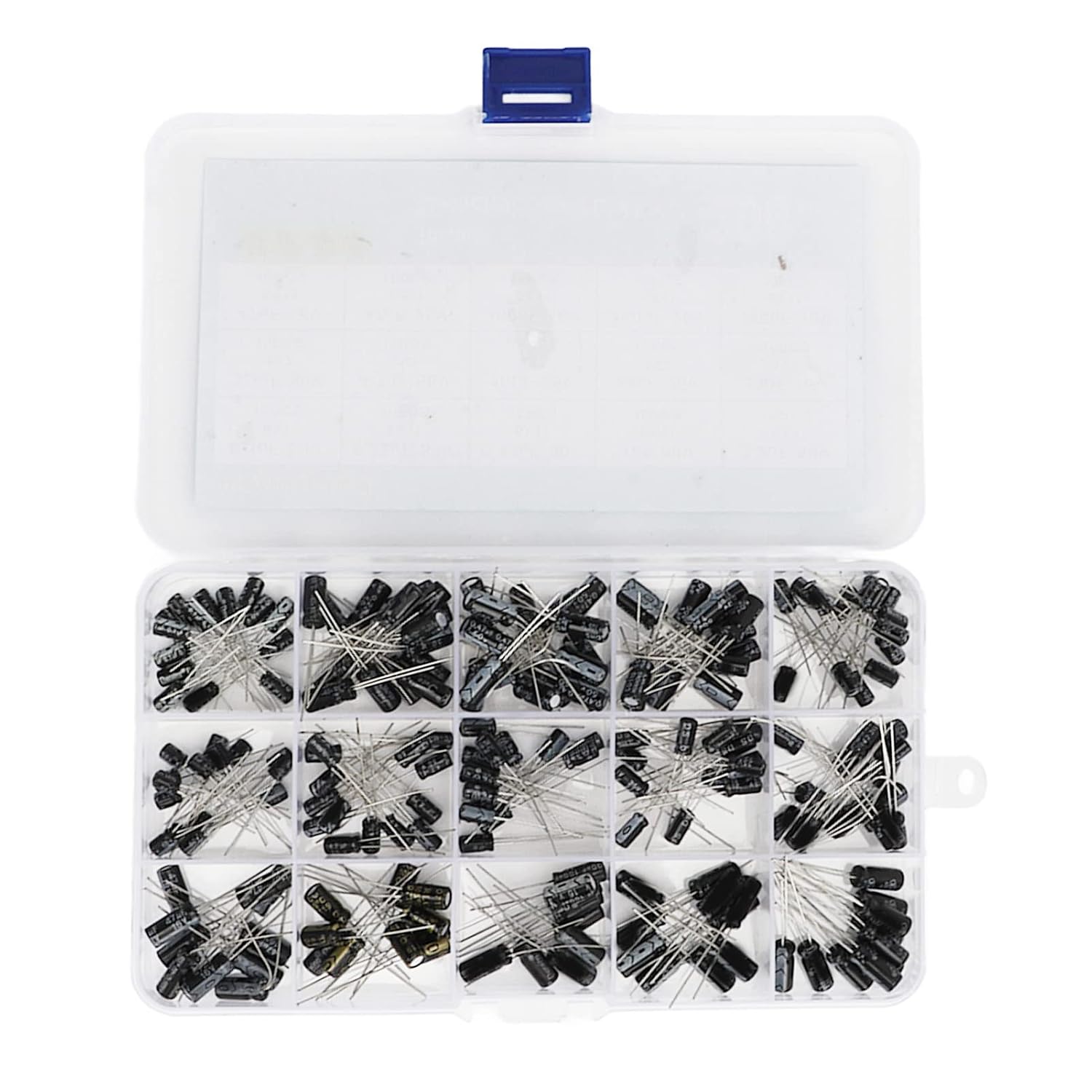 Aluminum Electrolytic Capacitor Assortment Kit - 200 Pieces - 15 Values ...