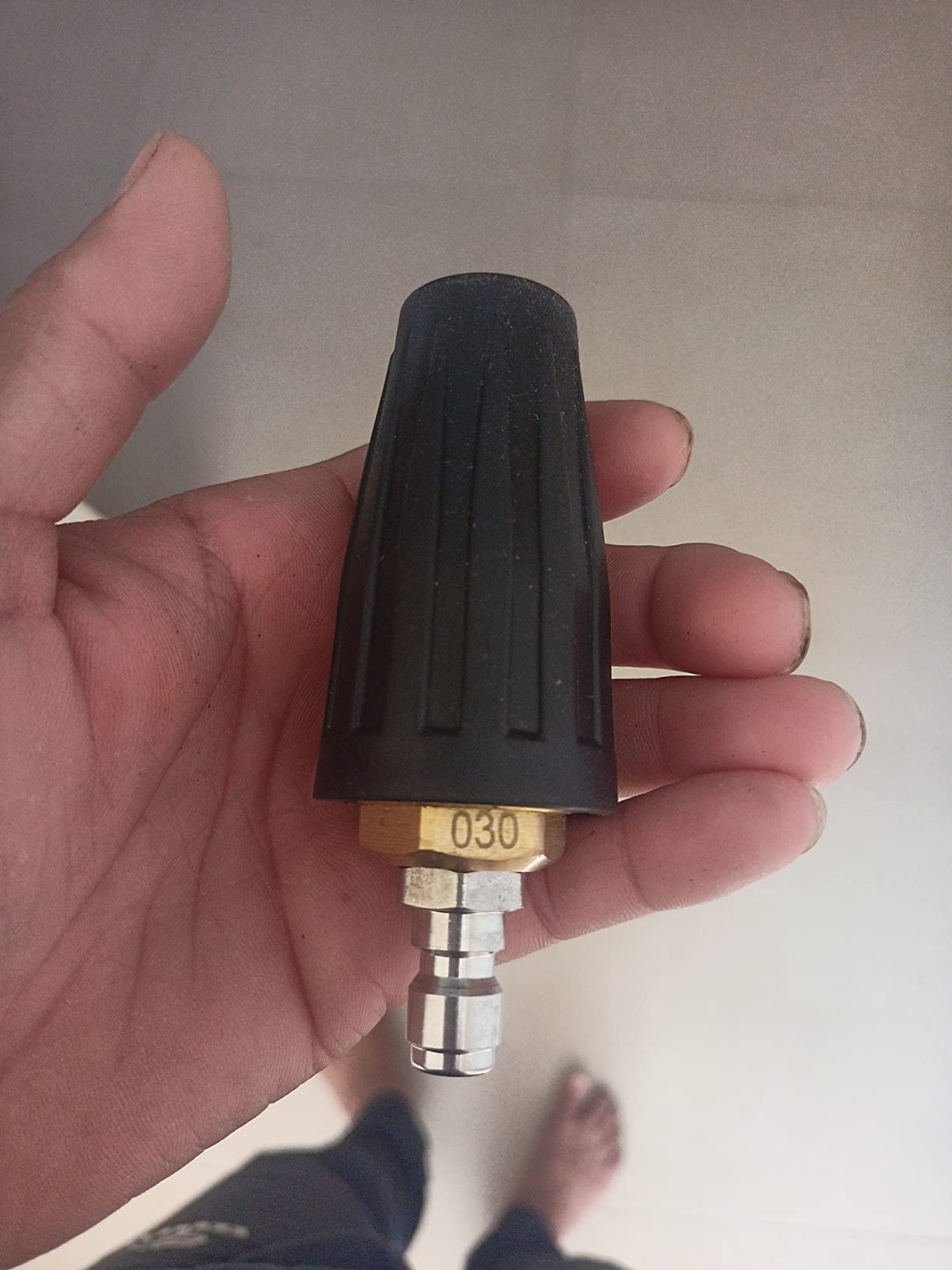 Caggo Rabbio Washer Turbo Rotating Brass Nozzle With I/4 Male Connector ...