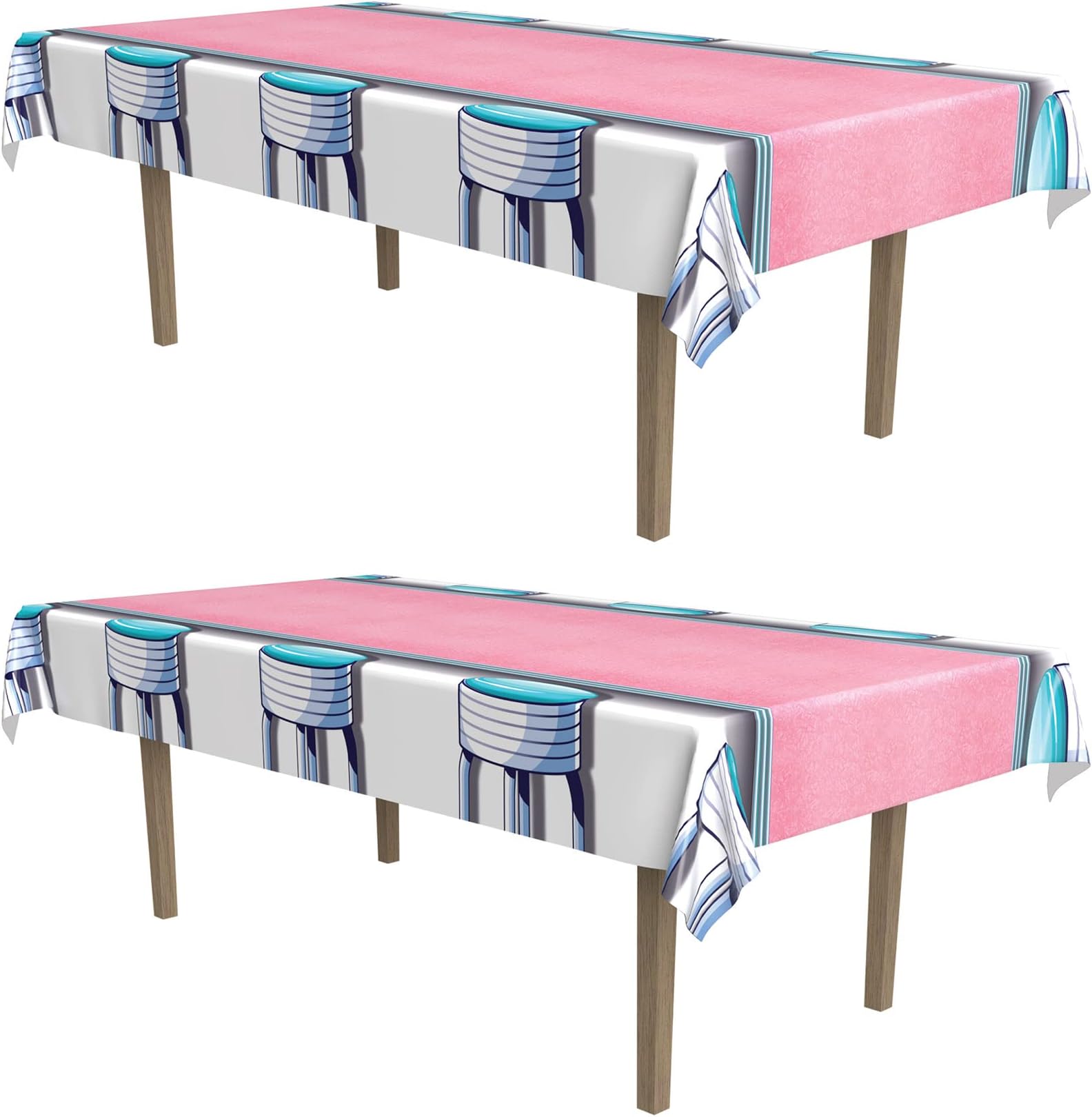 Amazon.com: Beistle Disco Tablecover, 54” x 108” – Plastic Table Cloth ...