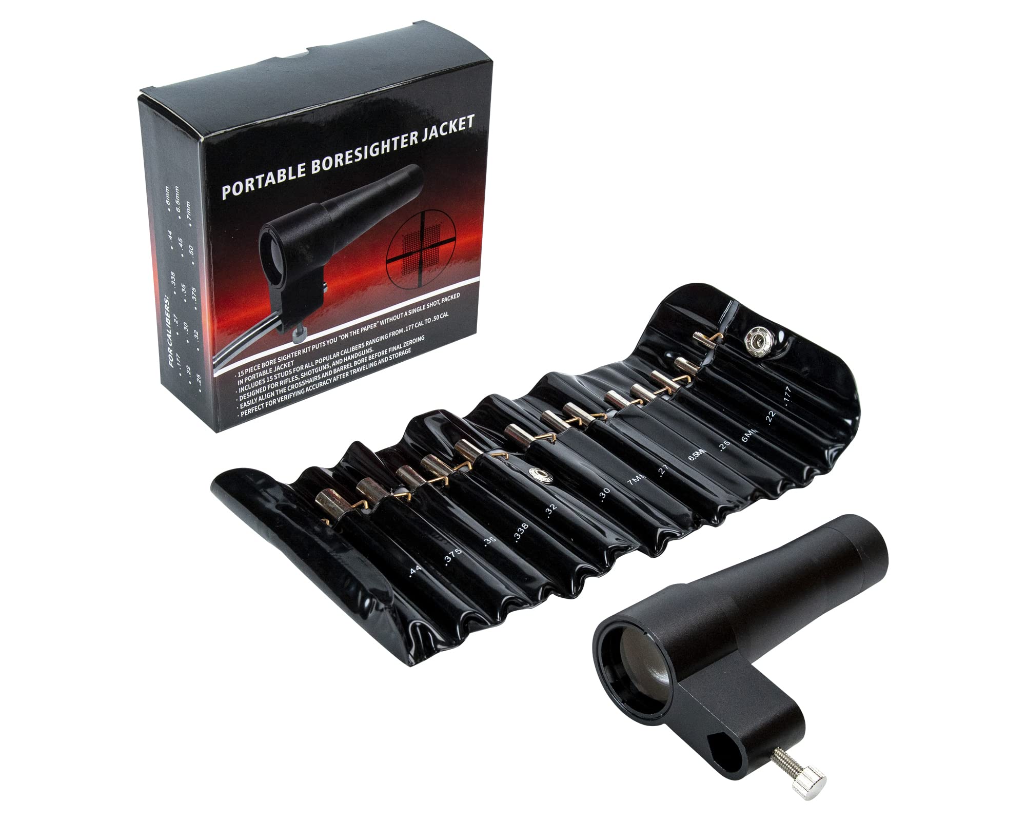 AVANZUE Optical boresighter protable kit with 15 arbors for Zero ...