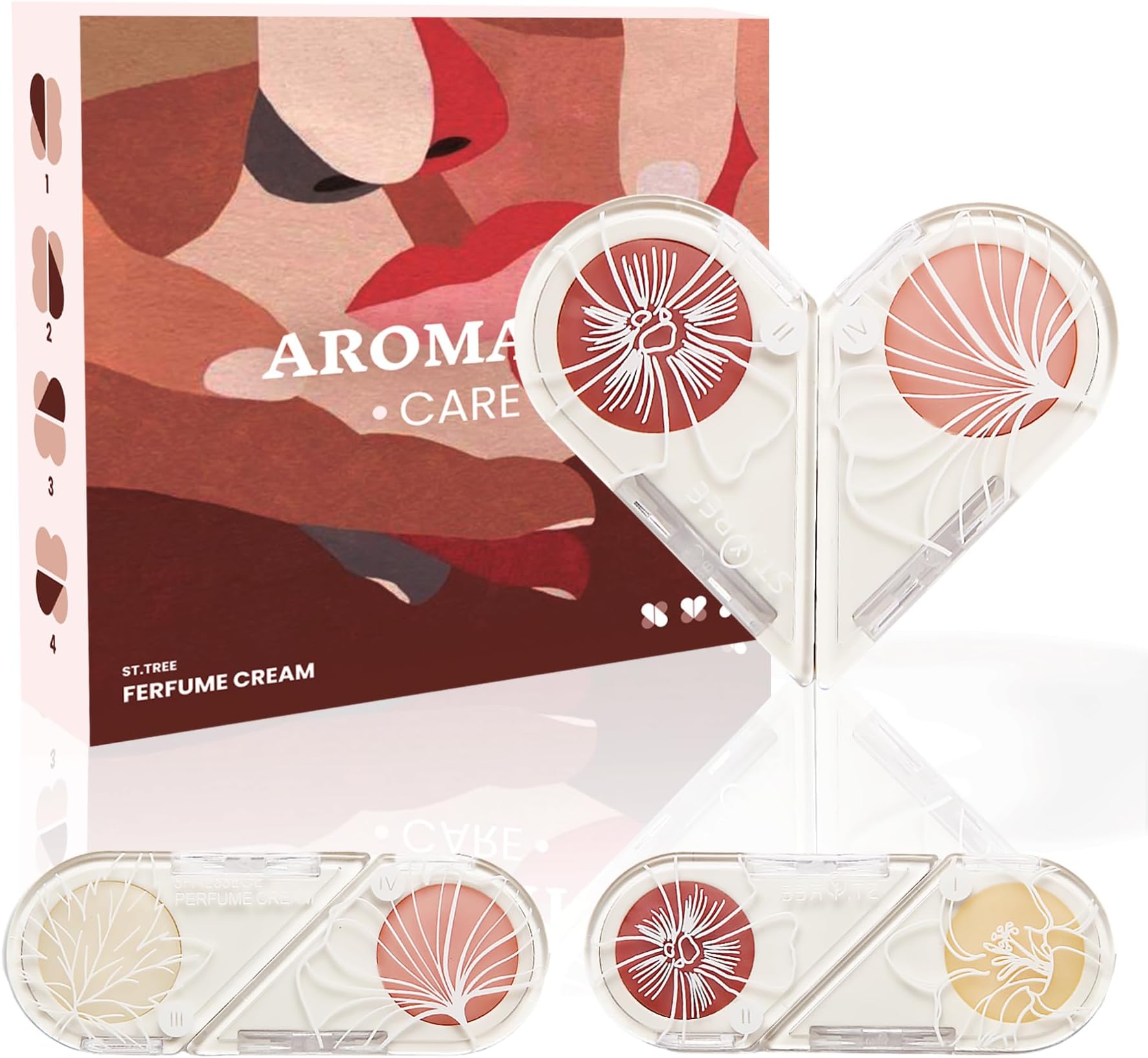 Amazon.com : Fadelo 4-in-1 Solid Perfume for Women – Changeable Shape ...