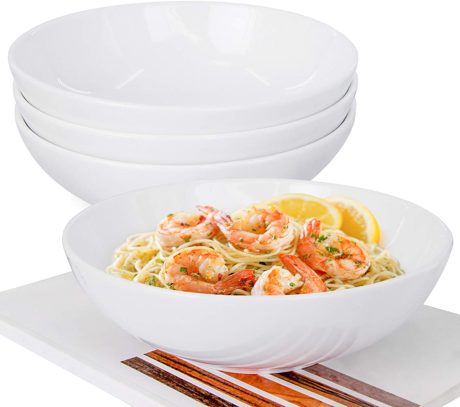 Amazon.com: DGYB Large Pasta Bowls 45 Ounces Big Salad Bowls Ceramic ...