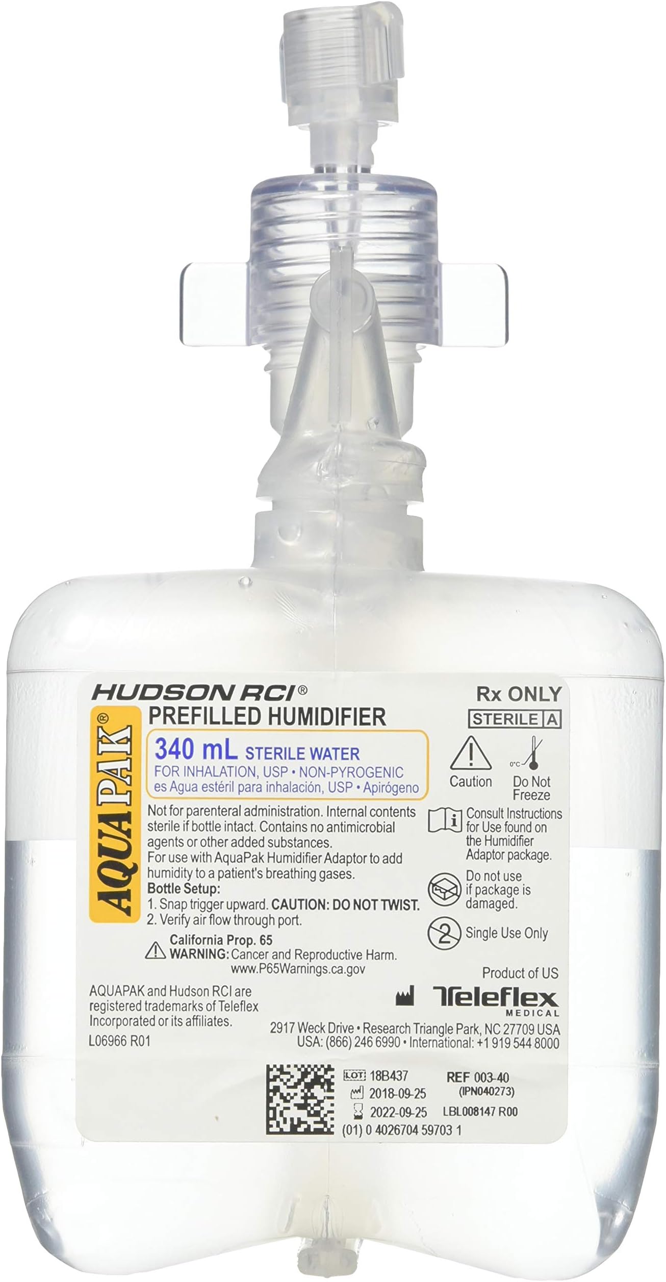 Amazon.com: 1pk Westmed #0480 Oxygen Humidifier Bottle for Standard ...