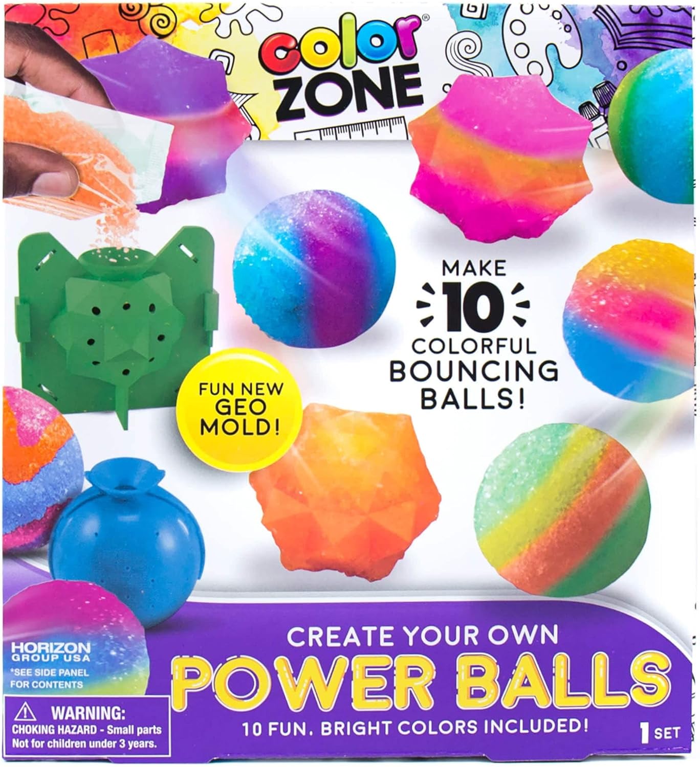 Amazon.com: Color Zone Create Your Own Power Balls, 12 Pack : Toys & Games