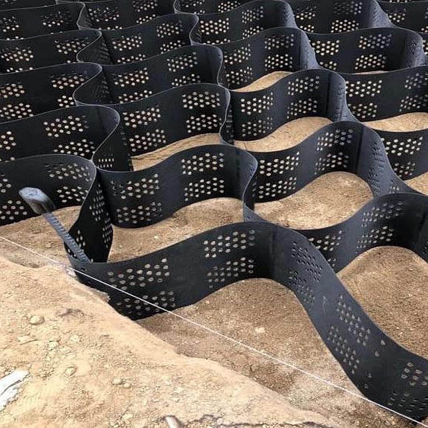 Amazon.com : ZIMGOD 2 Inch Height Geocell Grid, Roadbed Geo Grid Pavers ...