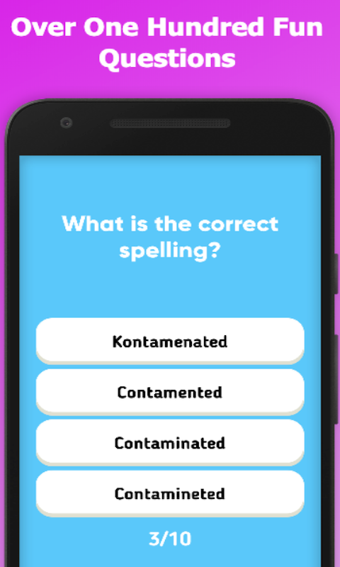 Spelling Test Quiz - App on Amazon Appstore