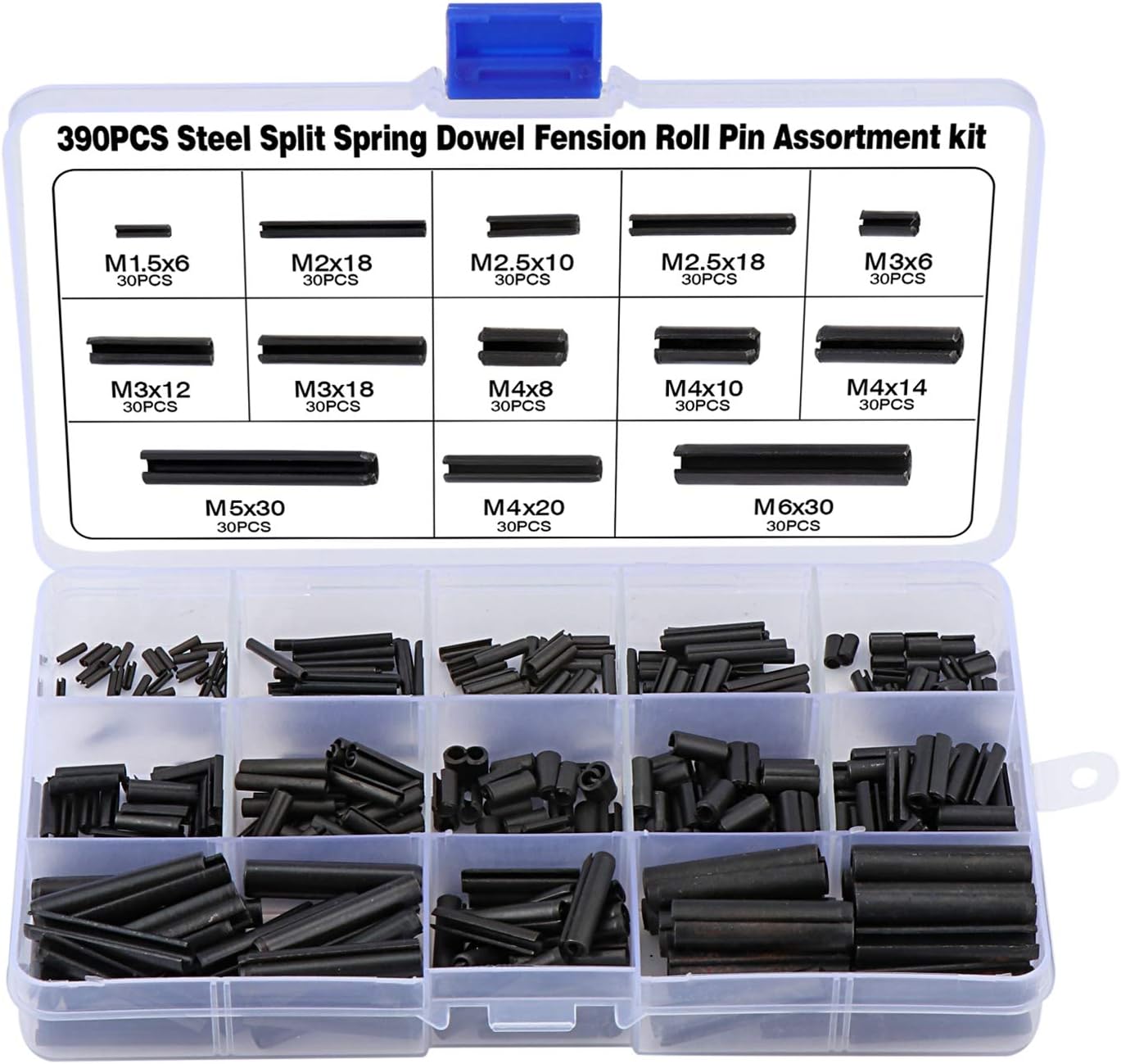 200 pièces Assortiment de ressorts Ressorts de traction Divers petits ...