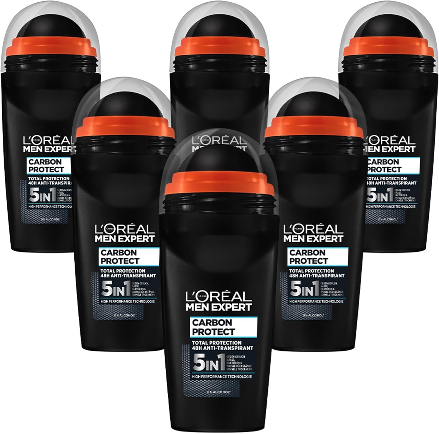 L'Oréal Men Expert Deodorant for Men, 5-in-1 Roll-On Deodorant Against ...