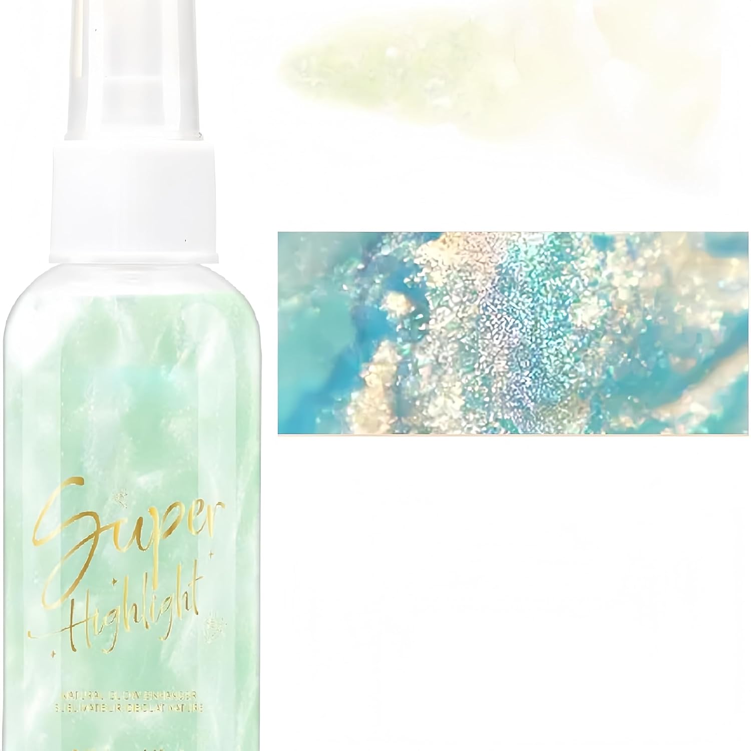 Amazon.com : Melemando Body Glitter Spray 5 Colors Quick Dry Face ...
