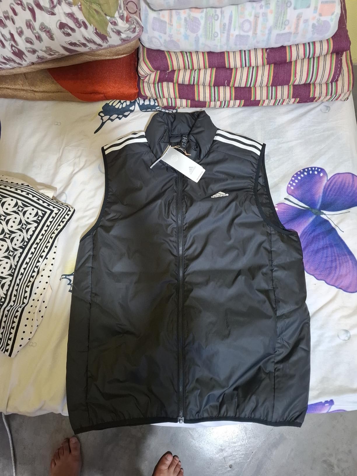 Adidas Men's A-Line Coat (GT9151_Black_XL) : Amazon.in: Clothing ...