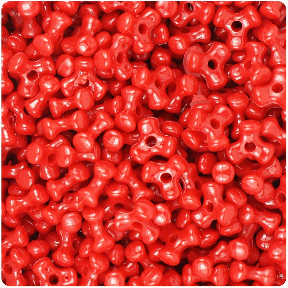 Amazon.com: Christmas Red Tri-Shaped Beads (1,000 Beads) (80/1) : Arts ...