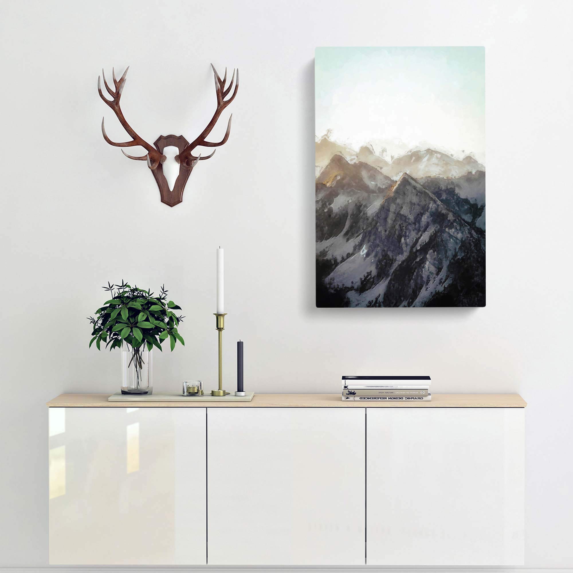 Mountain Range Multi-Names Premium Canvas – Printable Family