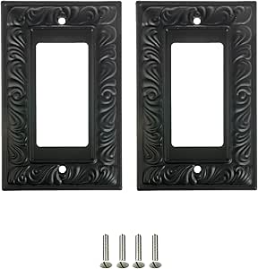 SleekLighting | Beveled Black Architecture Wall plates | Electric ...